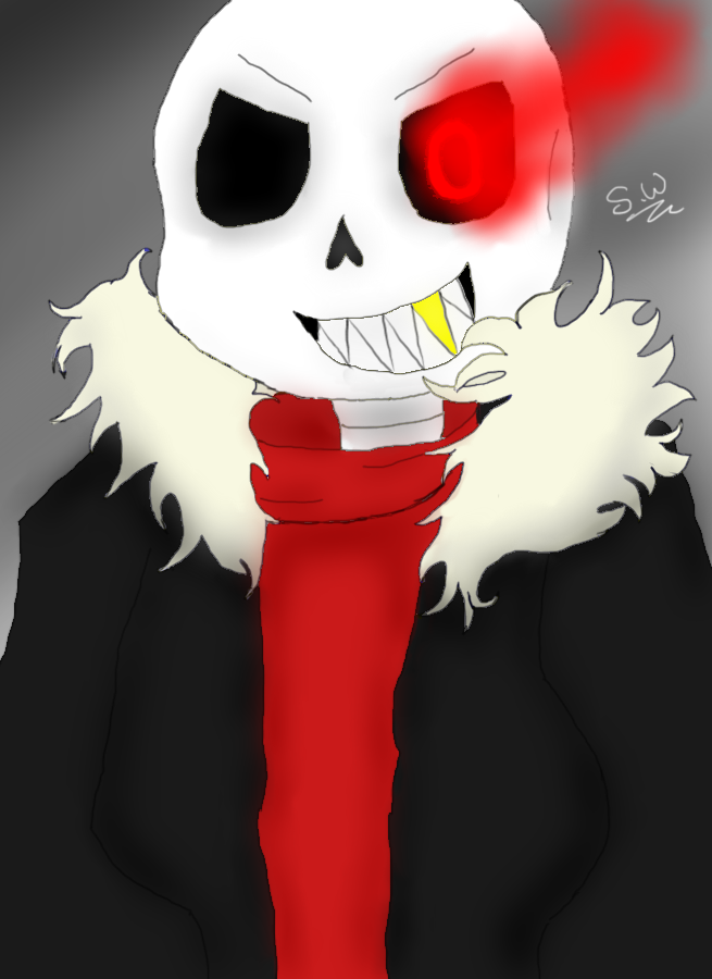 Underfell Sans by SapphireBlue32 on DeviantArt