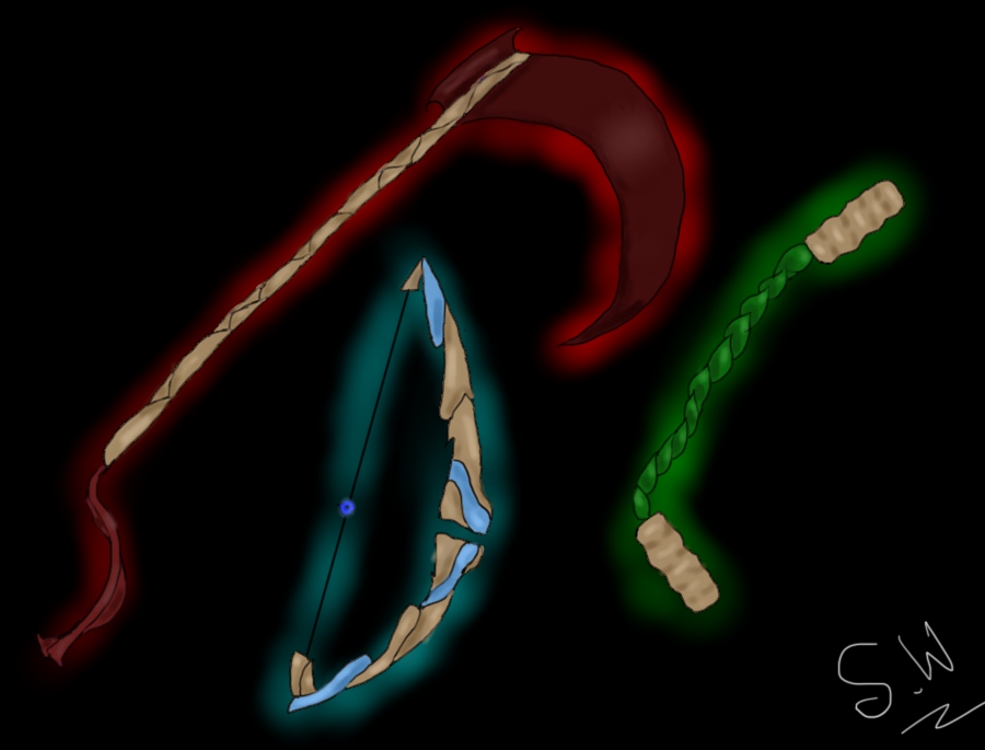 elemental weapons by SapphireBlue32 on DeviantArt