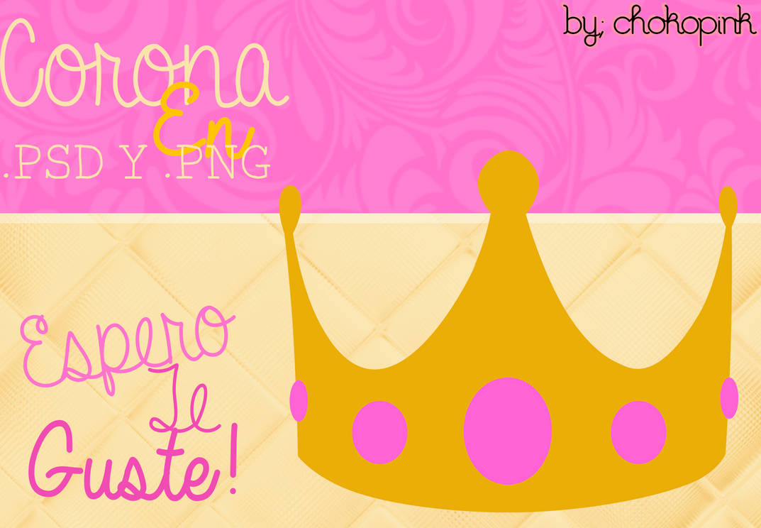 Corona PSD y PNG by ChokoPink on DeviantArt