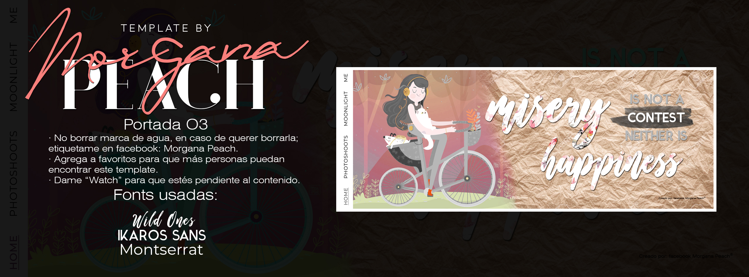 TEMPLATE HEADER O3 // Facebook .PSD by Mor by morpeach on DeviantArt
