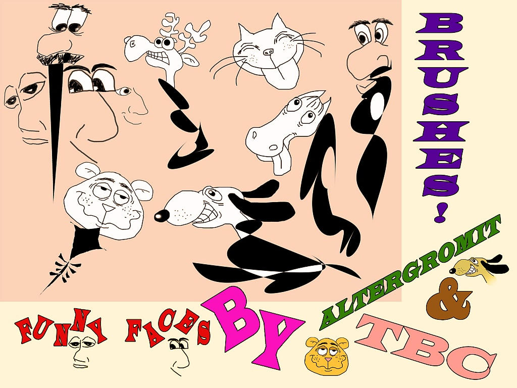 Funny Faces brush ps6 by teddybearcholla on DeviantArt