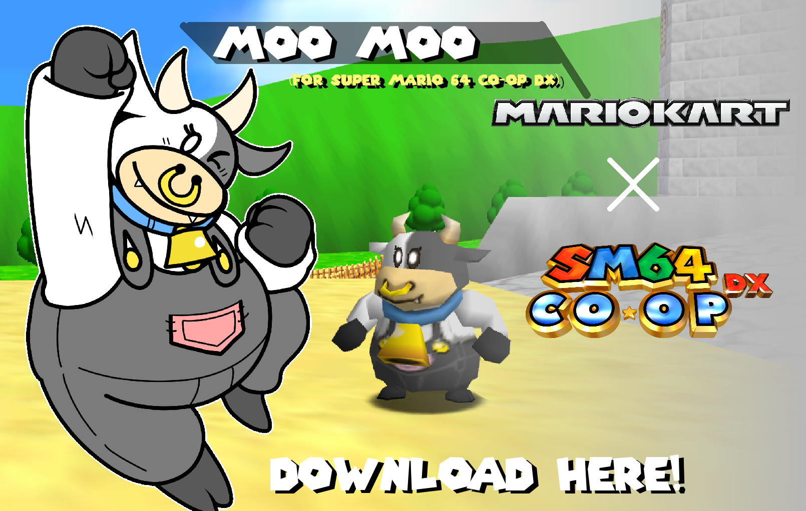 [Mod / Download] Moo Moo in Super Mario 64 COOP DX by Neoweegee on ...