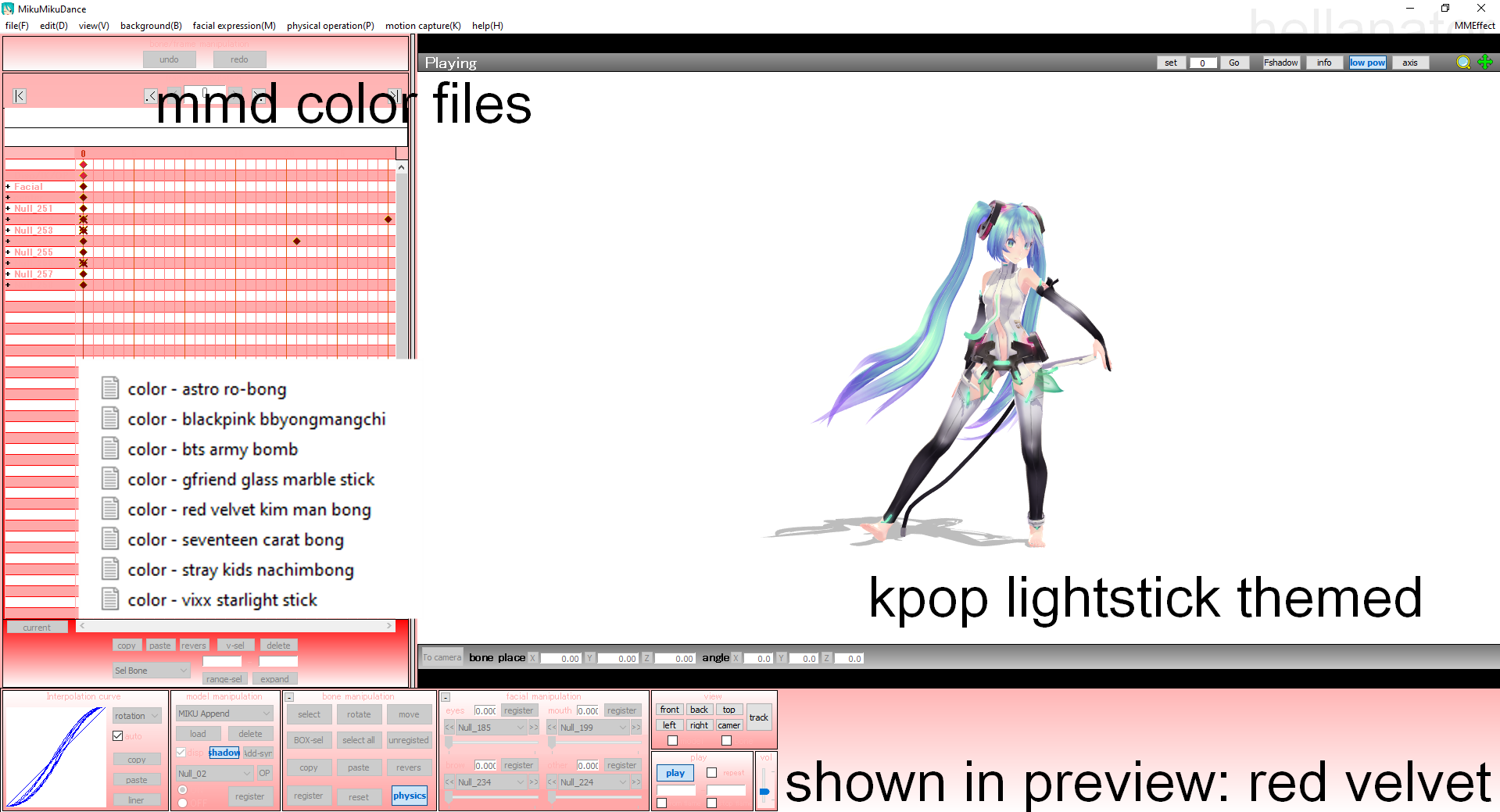 mmd color files - kpop lightstick inspired (+dl) by hellanator on ...
