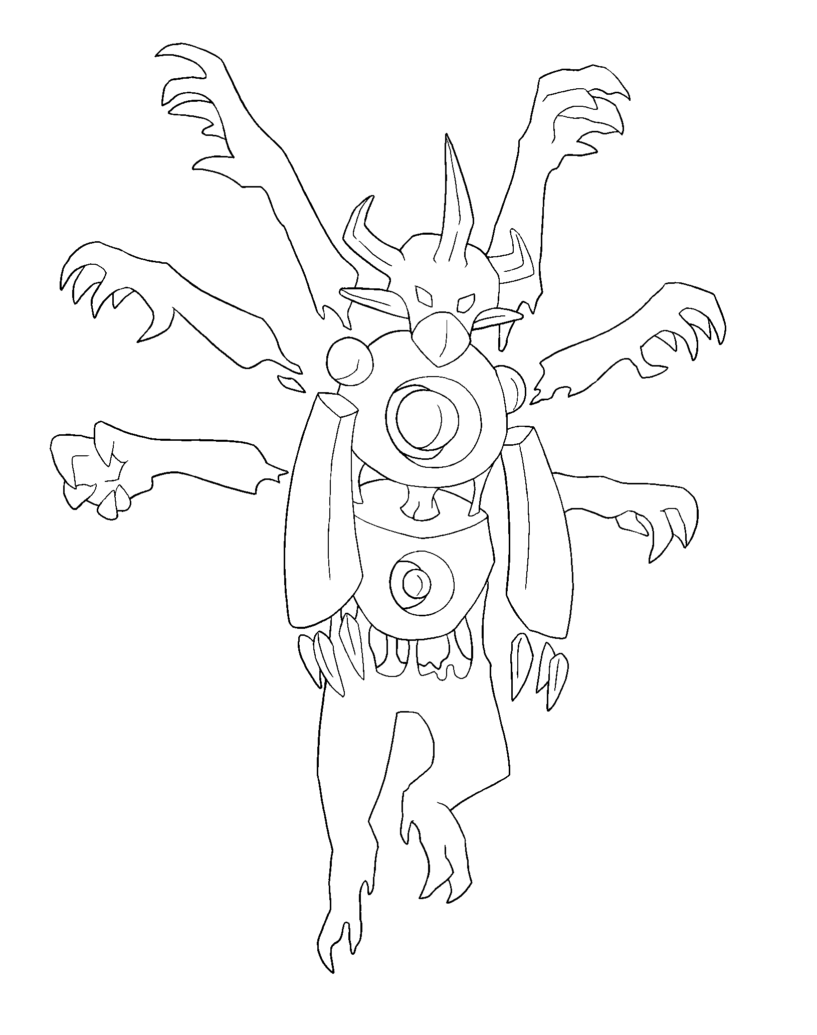 Shadow Elemental Lineart [CLOSED] by The-Greatest-Mystery on DeviantArt