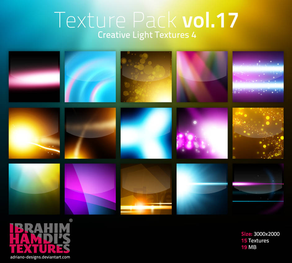 Texture Pack vol.17 Creative Light Textures 4 by adriano-designs on ...