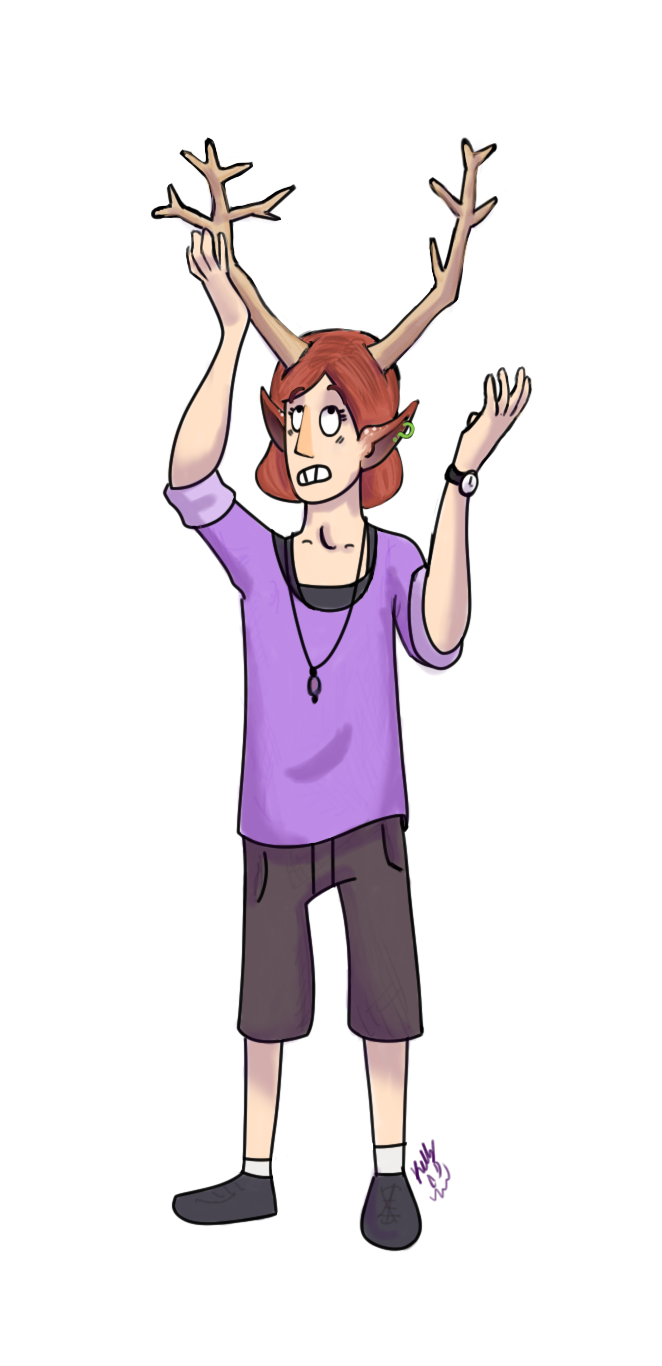Antler Girl by transformersluna on DeviantArt