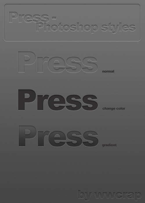 Press Photoshop Styles by wwcrap on DeviantArt