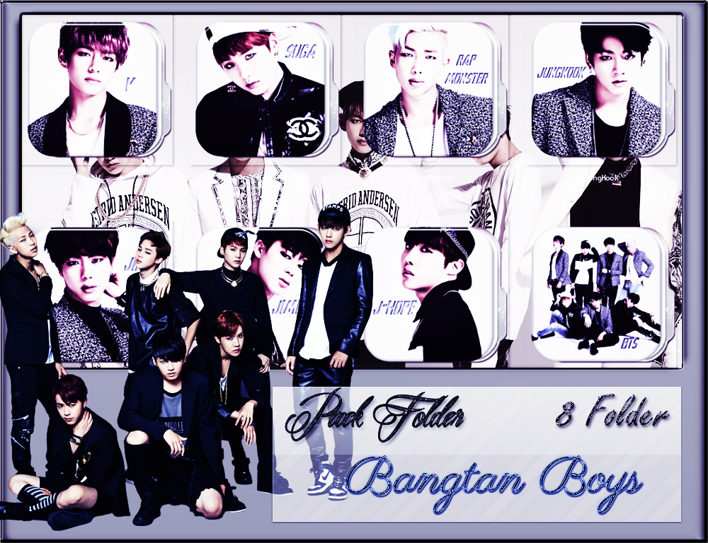 Bangtan Boys - BTS {Folder Icon Pack} - OO1 by JuniNeko on DeviantArt