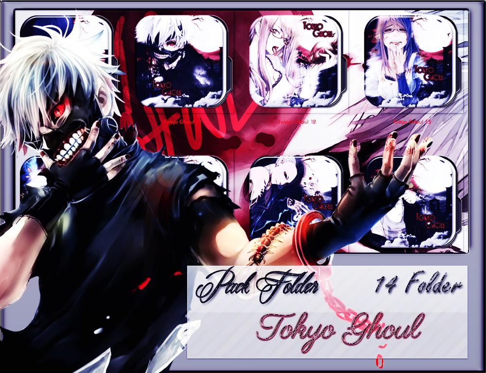 Tokyo Ghoul {Folder Icon Pack} - OO2 by JuniNeko on DeviantArt