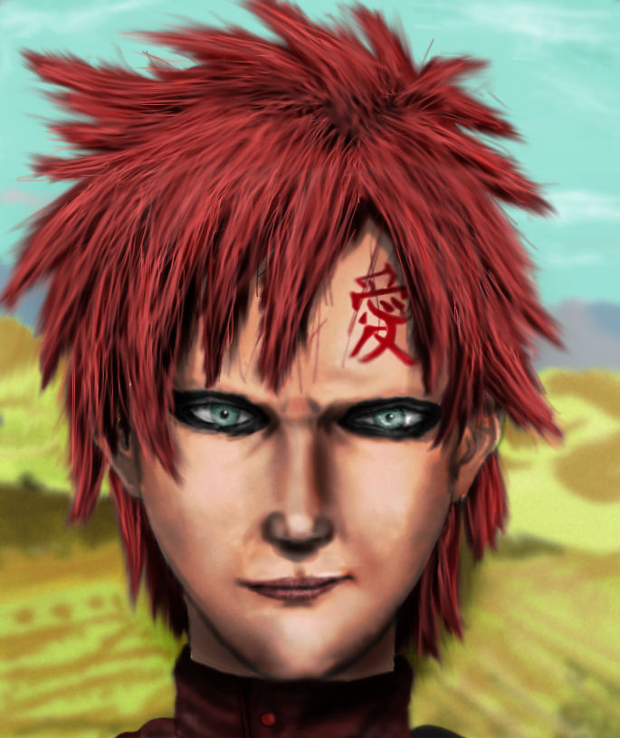 Gaara portrait by Shibuz4 on DeviantArt