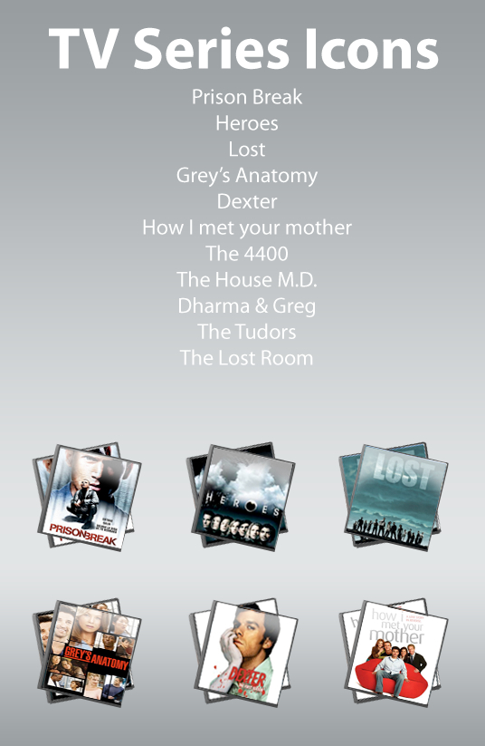 Tv Series Icons by lemondesign on DeviantArt