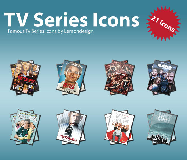 Tv Series Icons 2 by lemondesign on DeviantArt