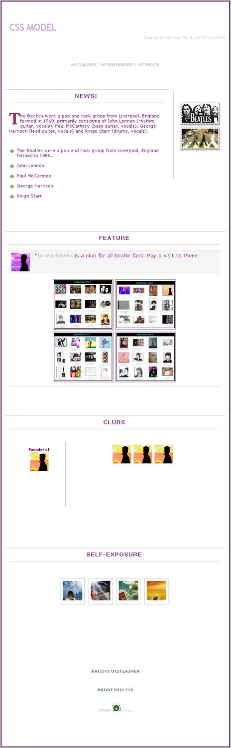 MINIMALISTIC CSS by agosbeatle on DeviantArt