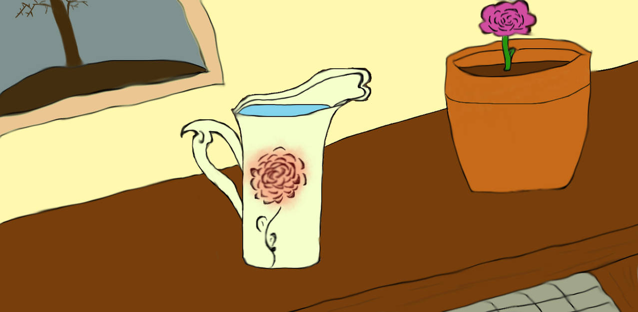 Watering flowers. by murderousArtiest on DeviantArt