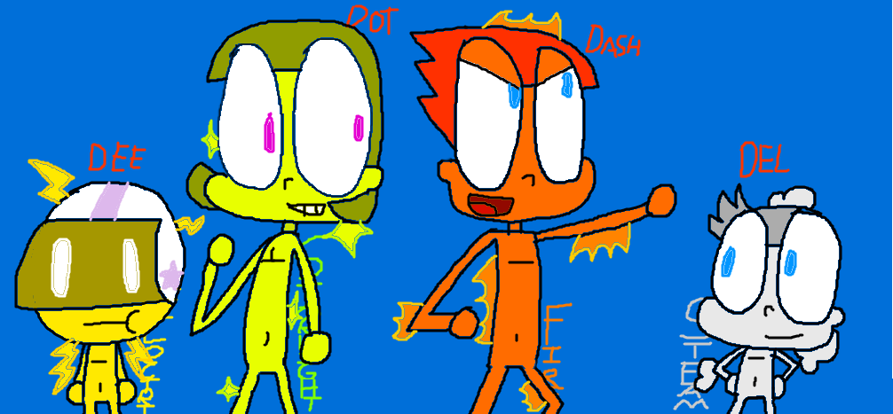 JKP's L-Ementals - Dash, Dot, Dee and Del by JSKTPR on DeviantArt