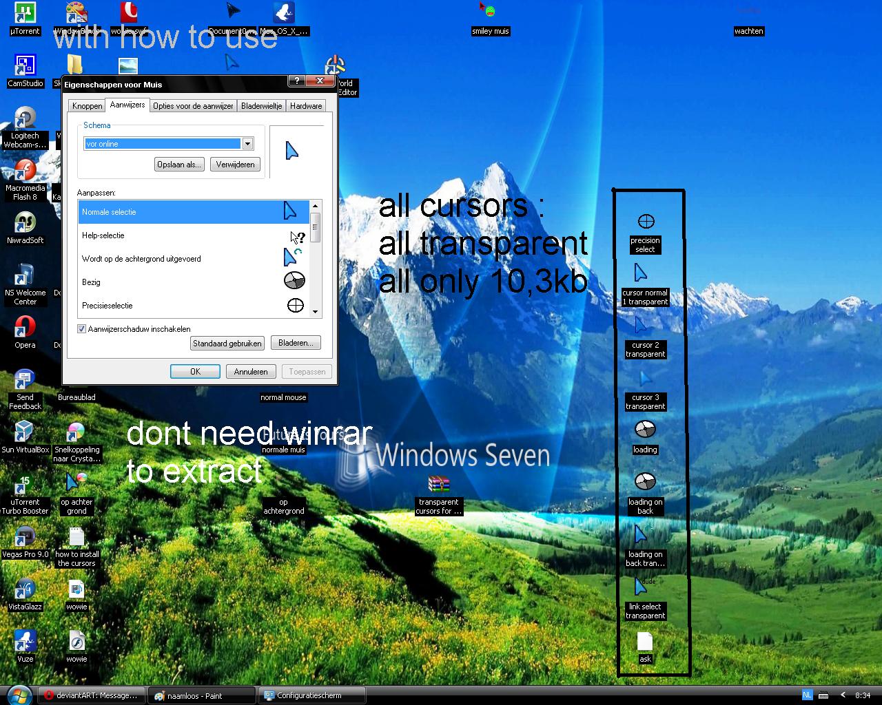 transparent cursors xp-vista-7 by rubenscreations on DeviantArt