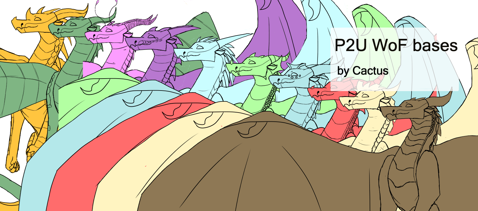 P2U Wings of Fire bases by MMicrowavee on DeviantArt