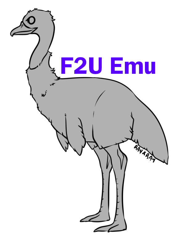 F2U Emu Lineart by rayxray on DeviantArt