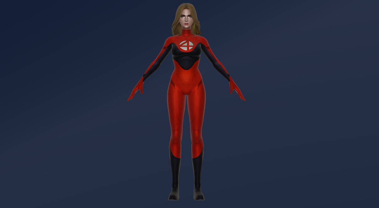 Invisible Woman MFF FBX by cornblaster17 on DeviantArt