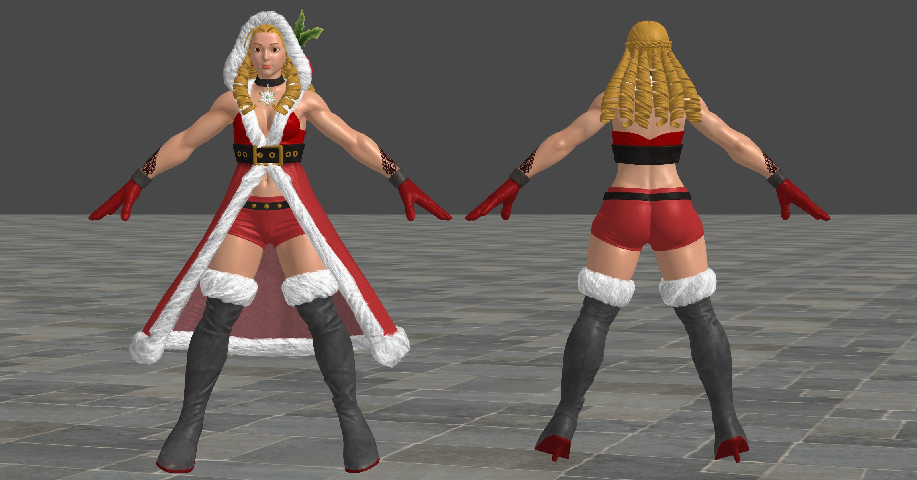 SFV Karin C5 Christmas XPS by Chrissy-Tee on DeviantArt