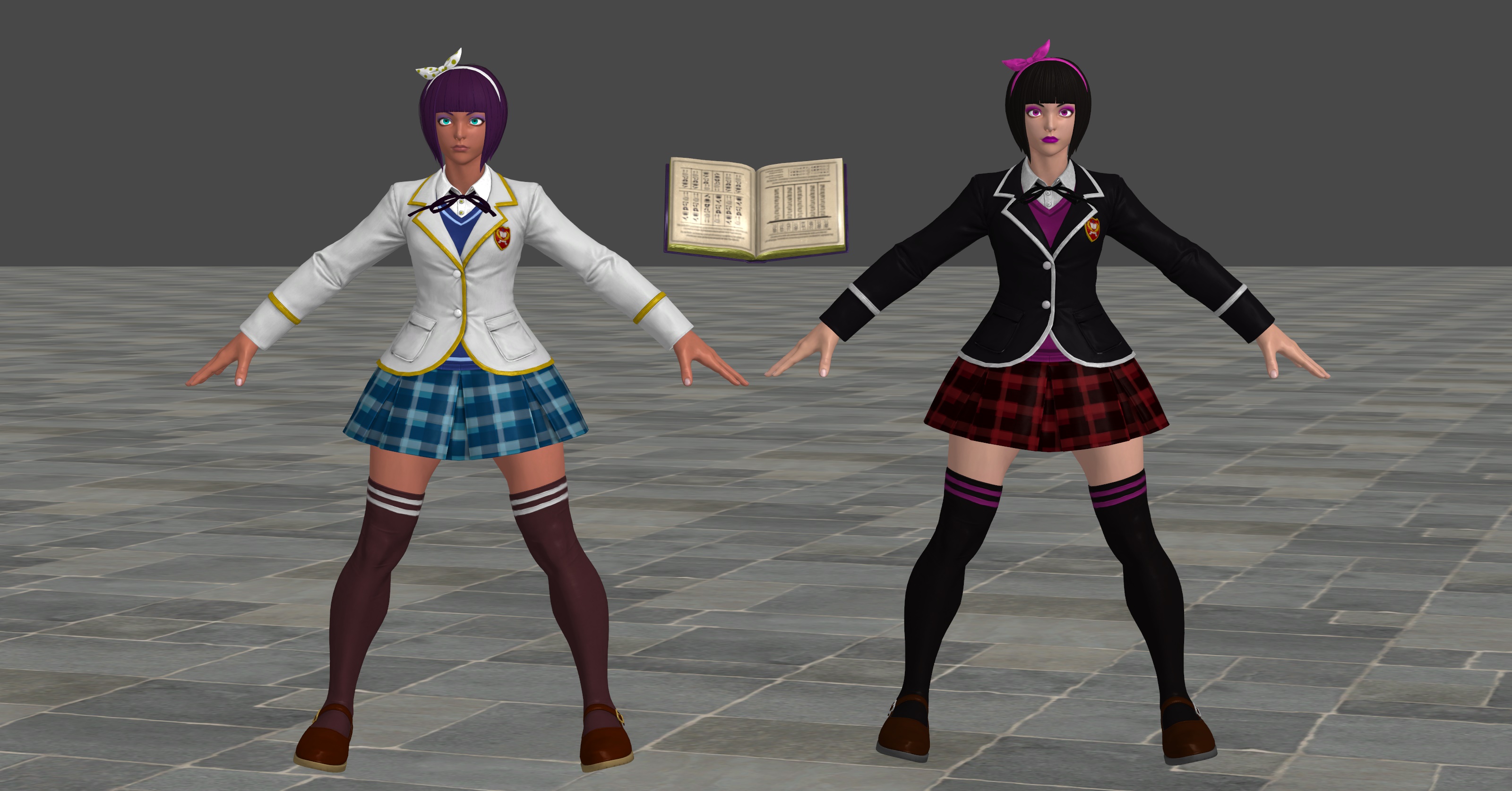 SFV Menat C4 Schooluniform XPS by Chrissy-Tee on DeviantArt