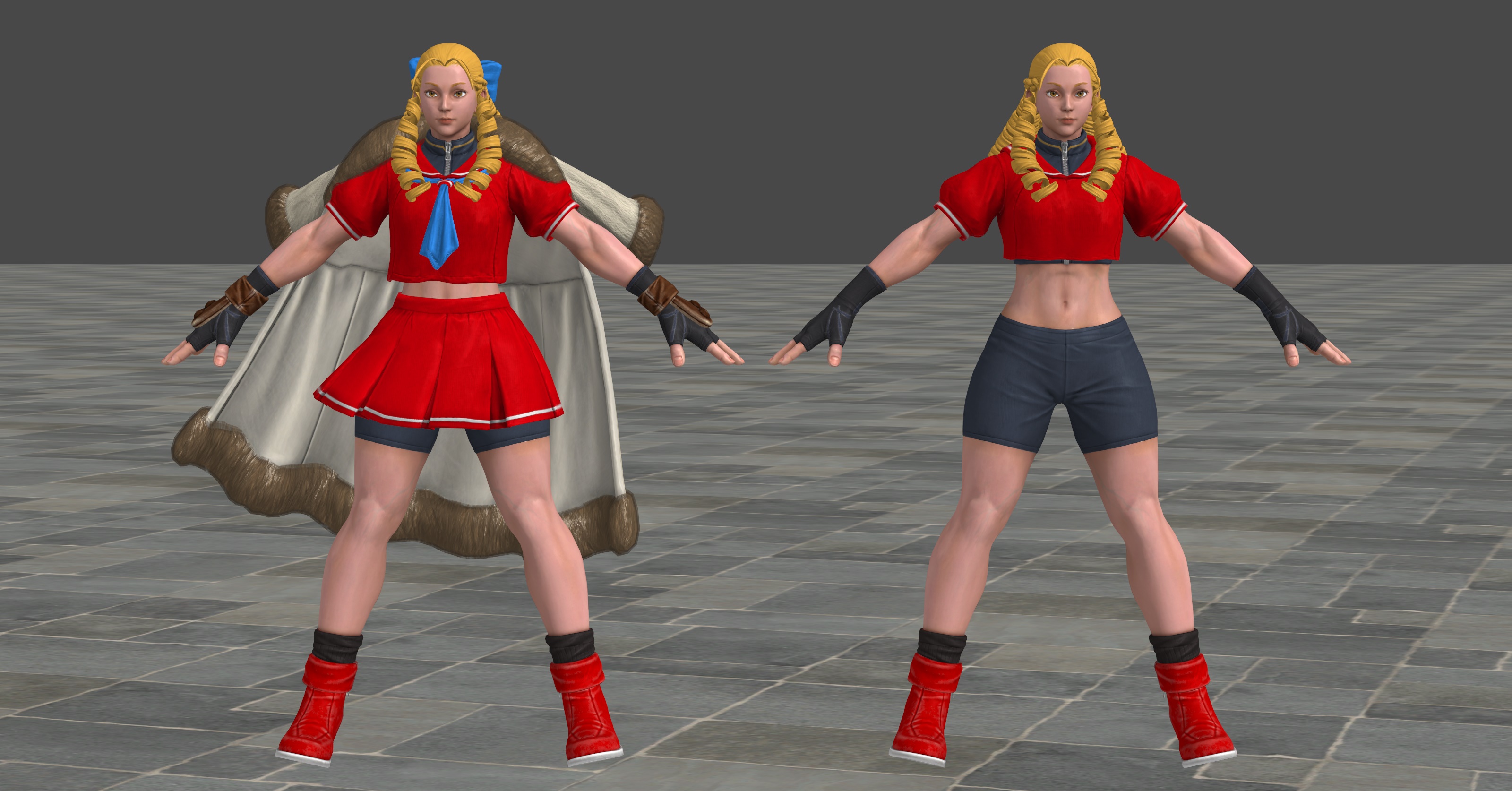 SFV Karin Nostalgia Model XPS by Chrissy-Tee on DeviantArt