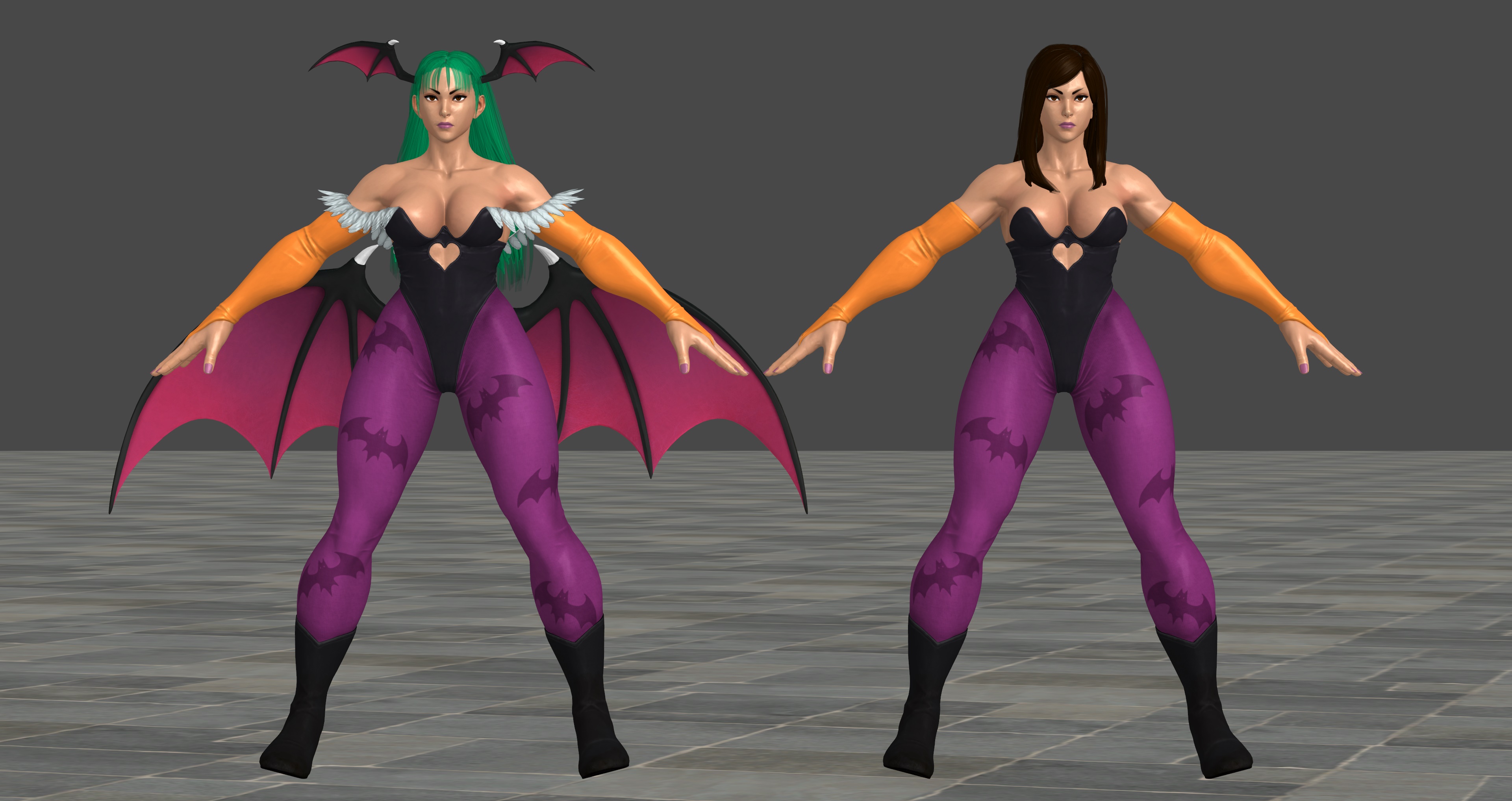 SFV Chun Li Morrigan XPS Model by Chrissy-Tee on DeviantArt