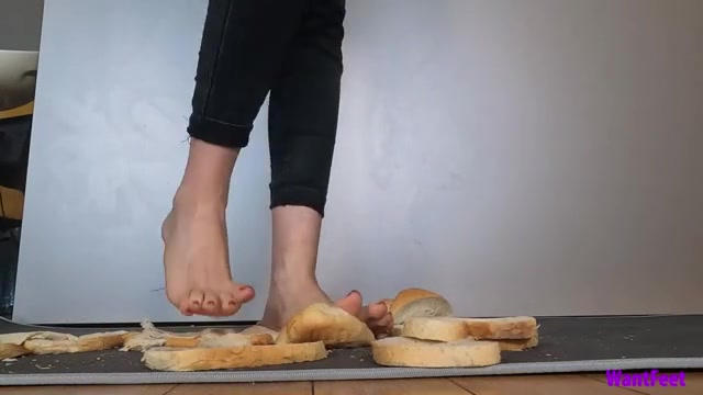 Sliced Bread Trampling by wantfeetcom on DeviantArt