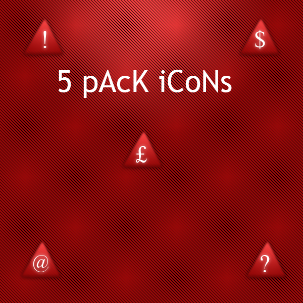 5 Pack Symbol Icons by PanicZone on DeviantArt