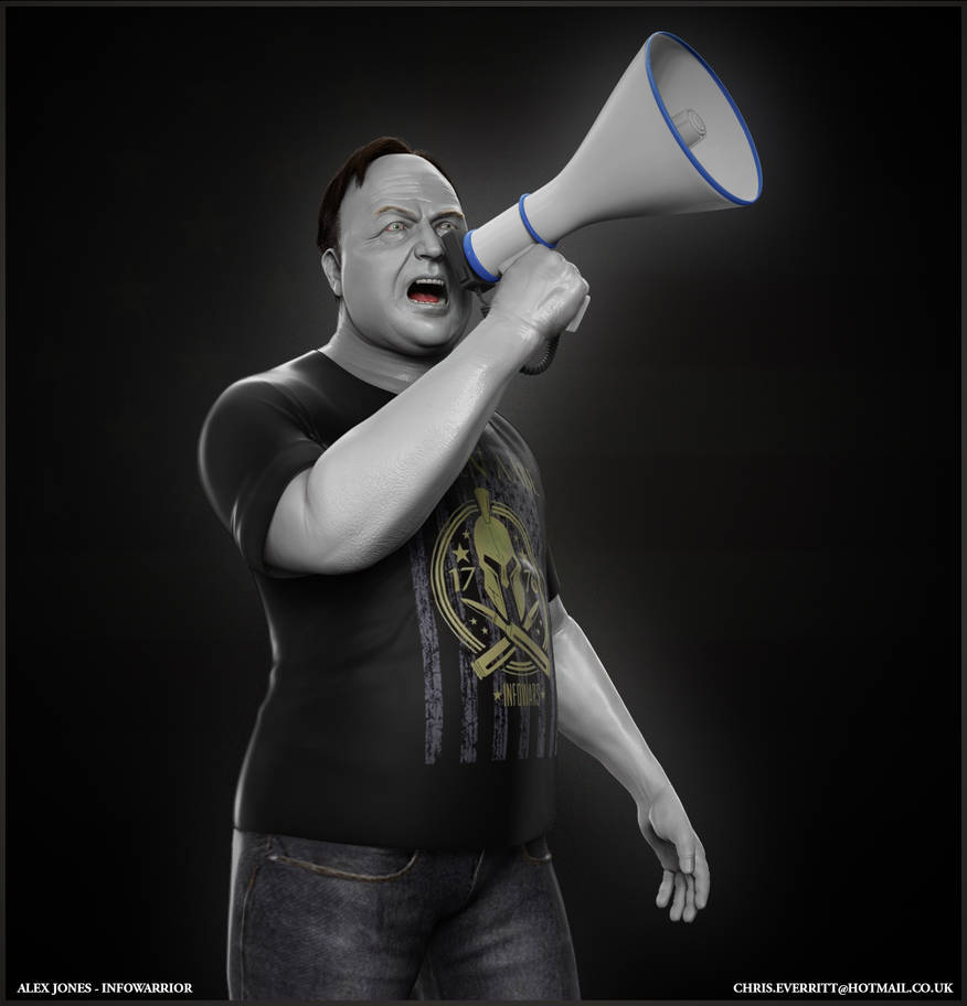 Alex jones Infowarrior by Simulacrumble on DeviantArt