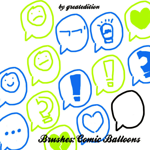 Brushes: Comic Balloons by greatedition on DeviantArt