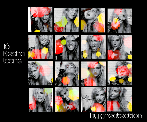 Kesha Icons by greatedition on DeviantArt