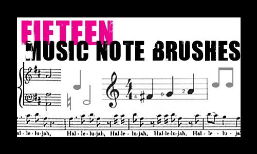 Music Note Brushes by englisharmy on DeviantArt