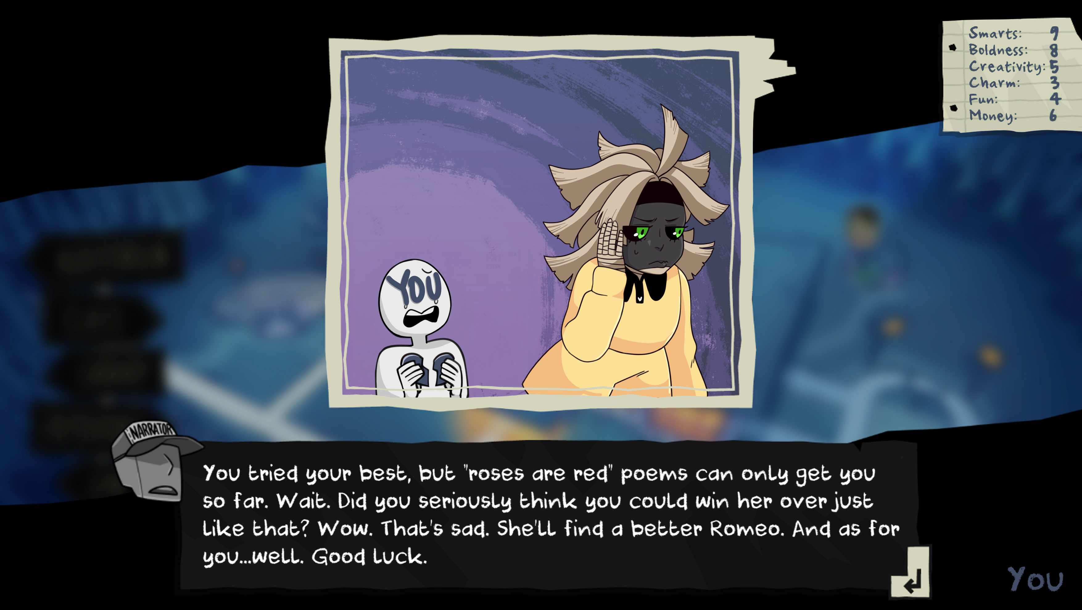 [Monster Prom OC] Mummi Rejection Template by yonaPPi on DeviantArt