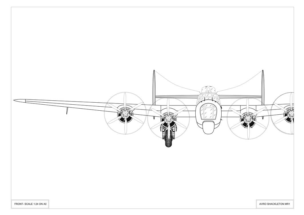 Avro Shackleton MR1-FRONT 1-24 on A0 by Art-e86 on DeviantArt
