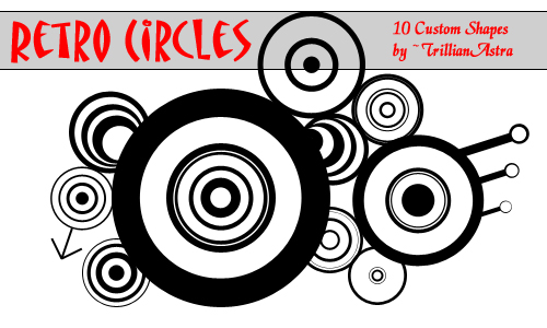 Retro Circles - Custom Shapes by TrillianAstra on DeviantArt