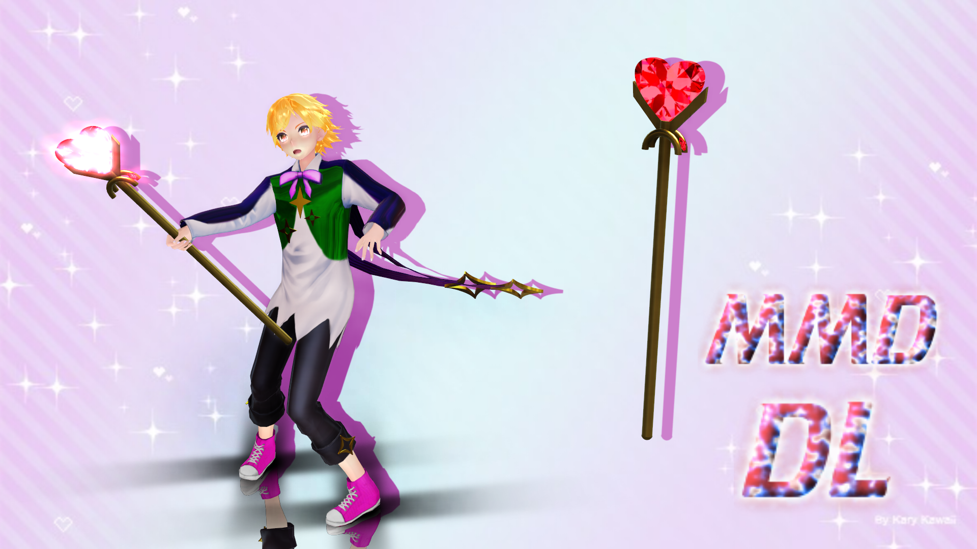 MMD Heart staff DL by Elisa-Hernandez on DeviantArt