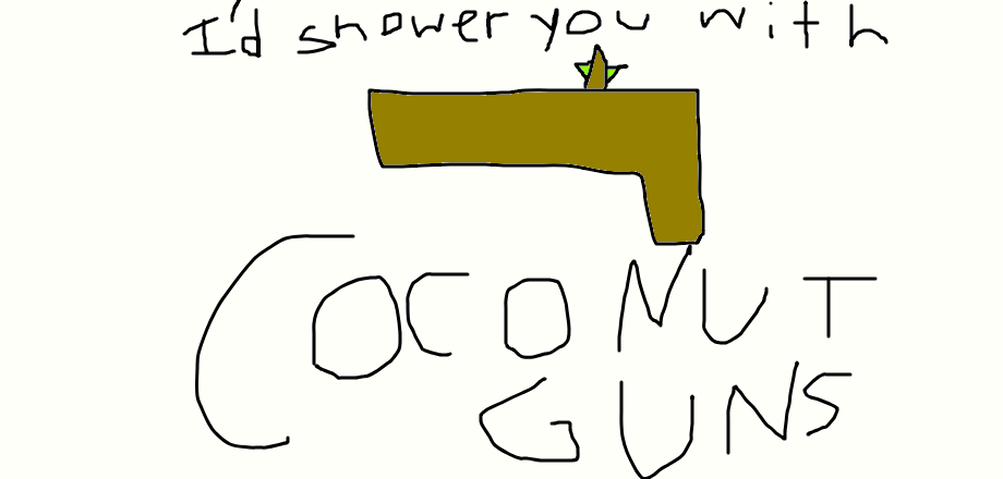 Coconut Guns by andrewjelen on DeviantArt