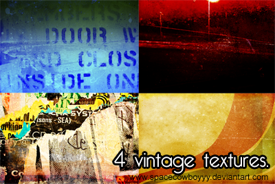 Vintage Texture Pack of 4 by spacecowboyyy on DeviantArt
