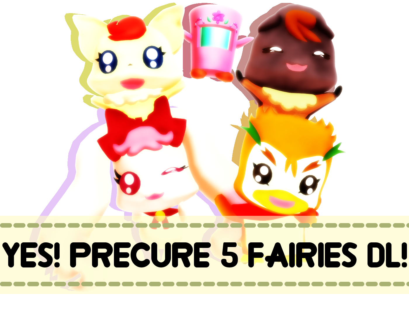 MMD Yes! Precure 5- Fairies DL! by Vtrevisan on DeviantArt