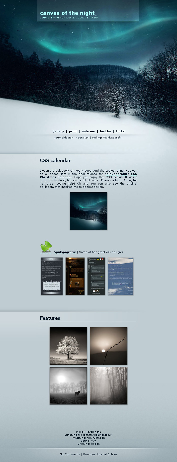 canvas of the night - CSS by detail24 on DeviantArt