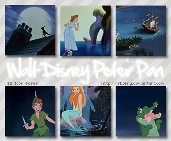 Peter Pan - 22 Icon Bases by Sborny on DeviantArt