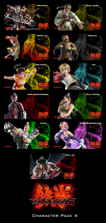 Tekken 6 Characters Pack IV by PSPBMaker on DeviantArt
