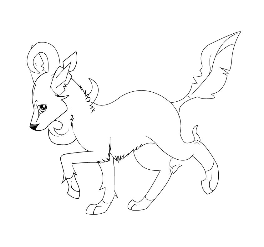 Leafeon Lineart by AprilSilverWolf on DeviantArt