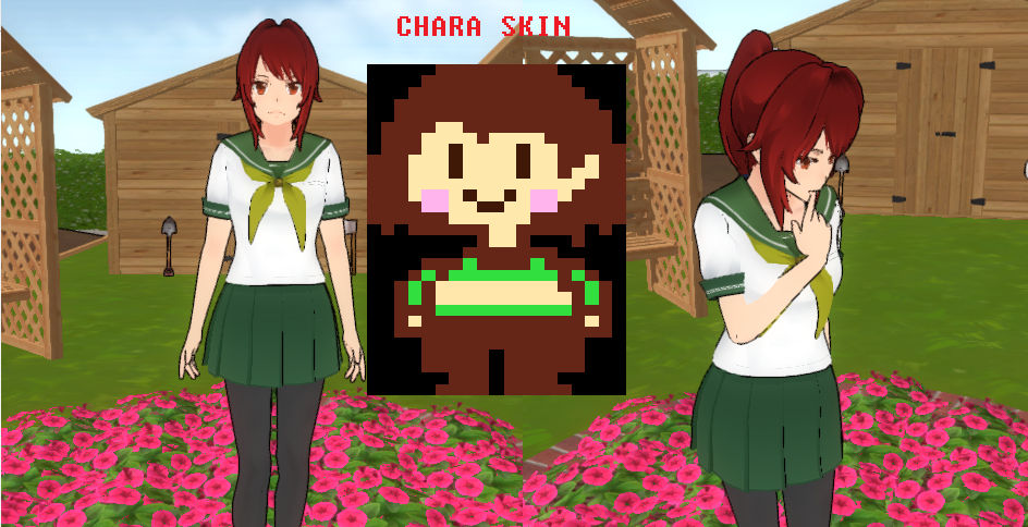 Chara Skin (Yandere SIMULATOR SKIN) by Notice-MeSENPAI on DeviantArt
