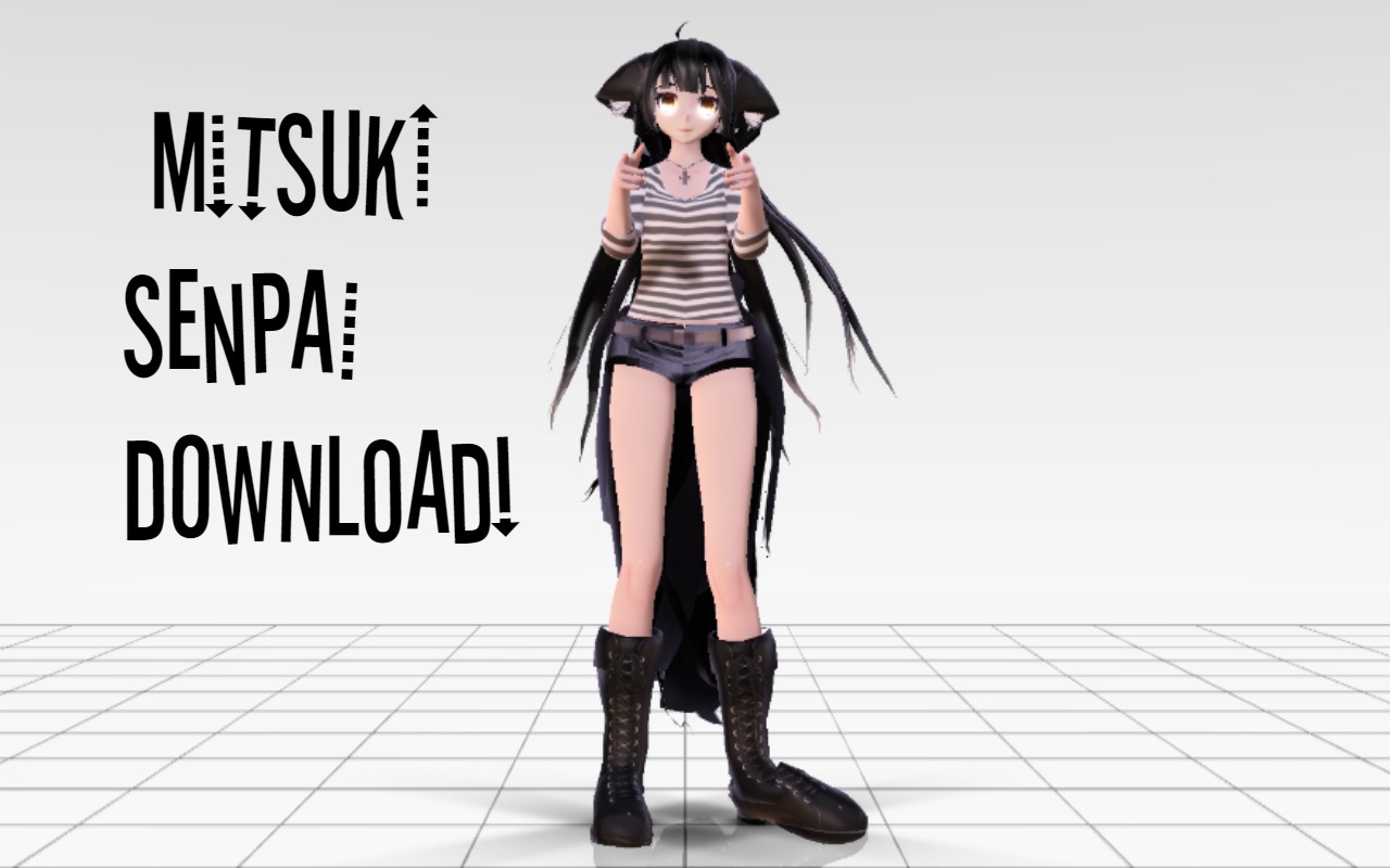 MMD Mitsuki Senpai Model Dl! by mitsukicrystalwolf on DeviantArt