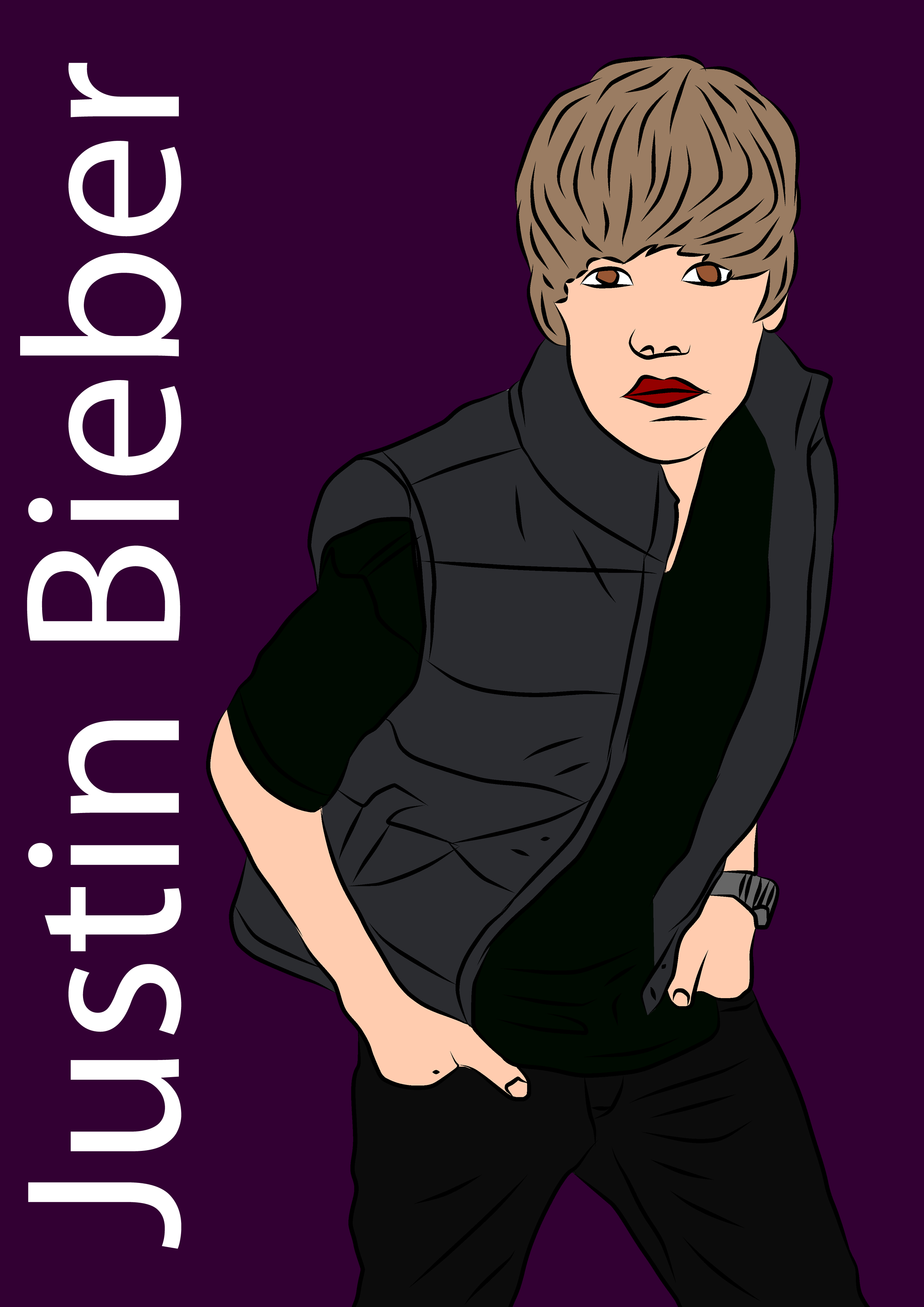 Justin Bieber Fan Art DIN A4 by MKulczyk on DeviantArt