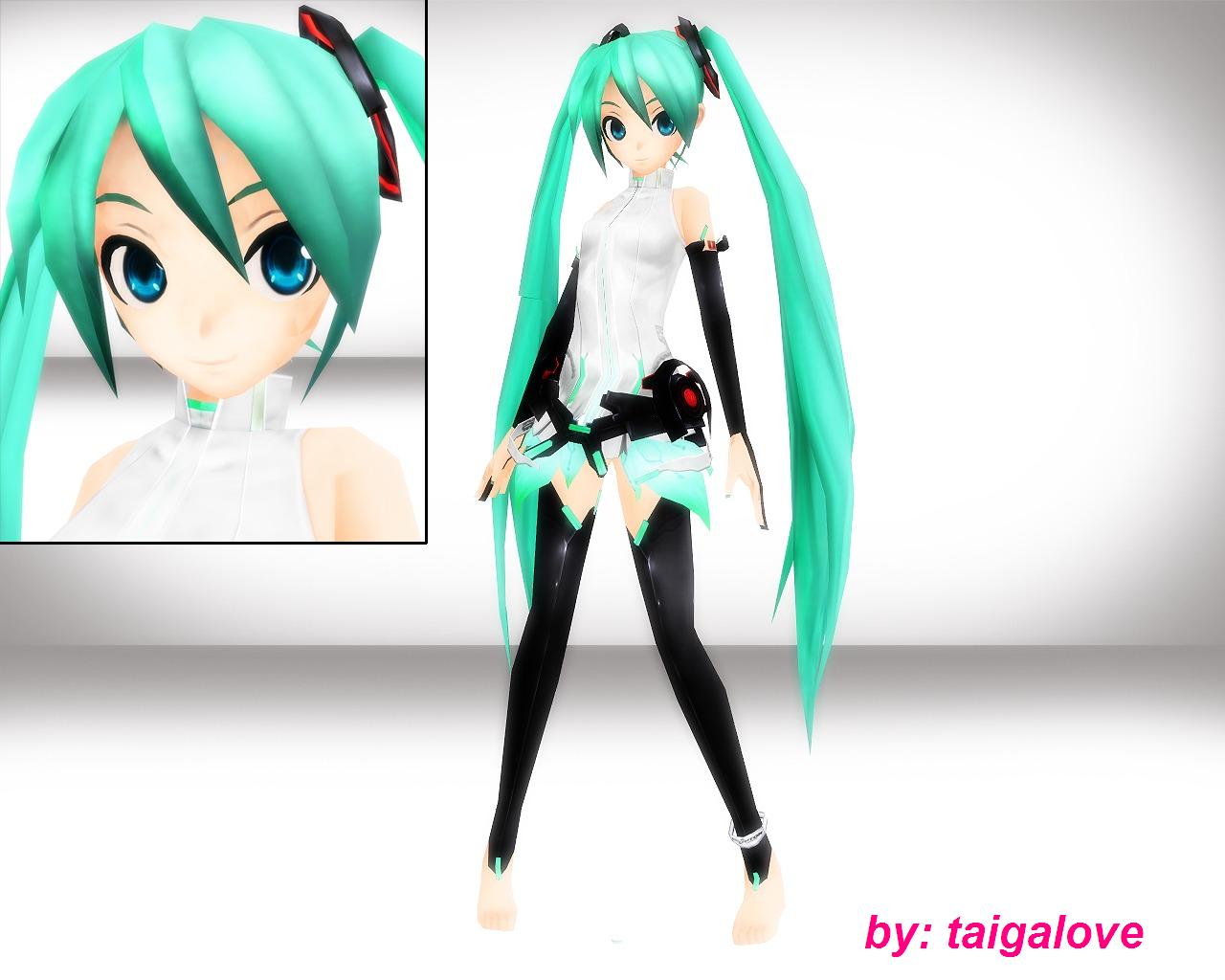 MMD hatsune miku append project diva DL!! by taigalove on DeviantArt