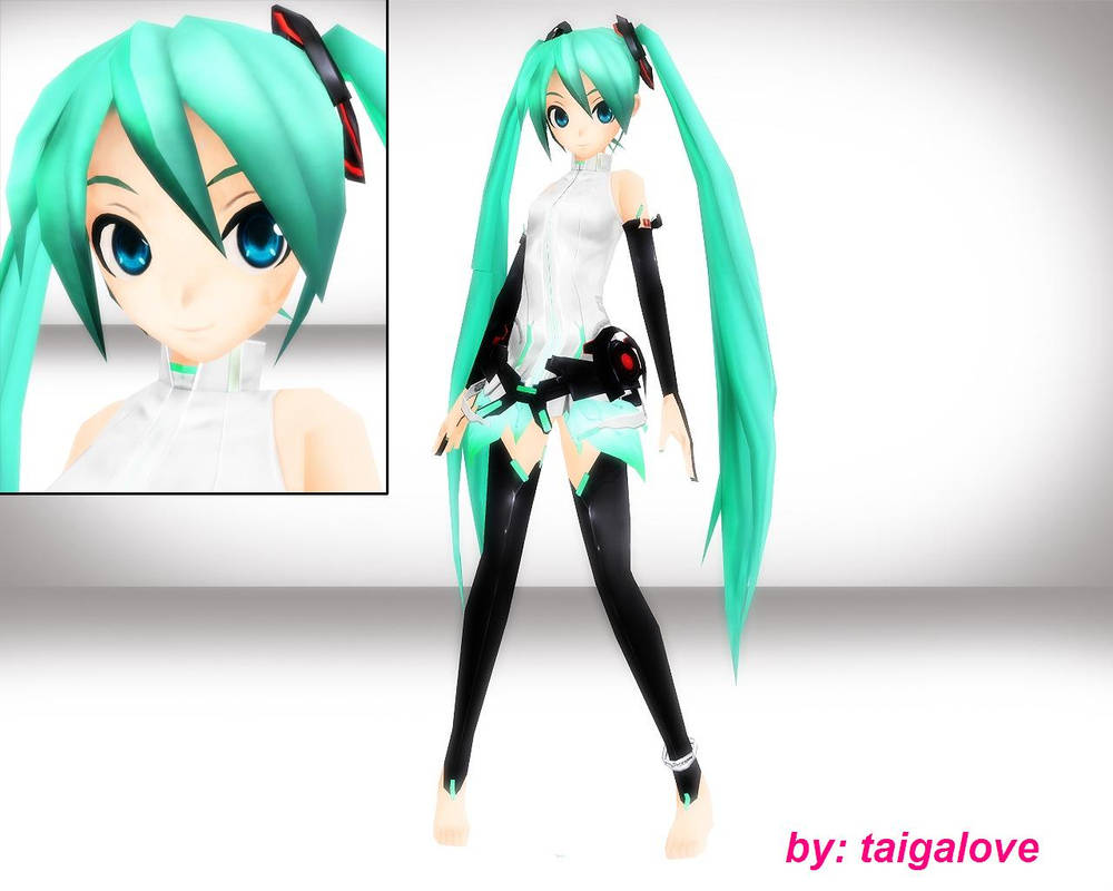 MMD hatsune miku append project diva DL!! by taigalove on DeviantArt