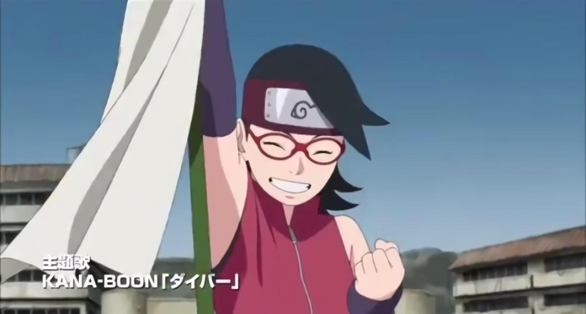 Sarada with the Flag by Fu-reiji on DeviantArt